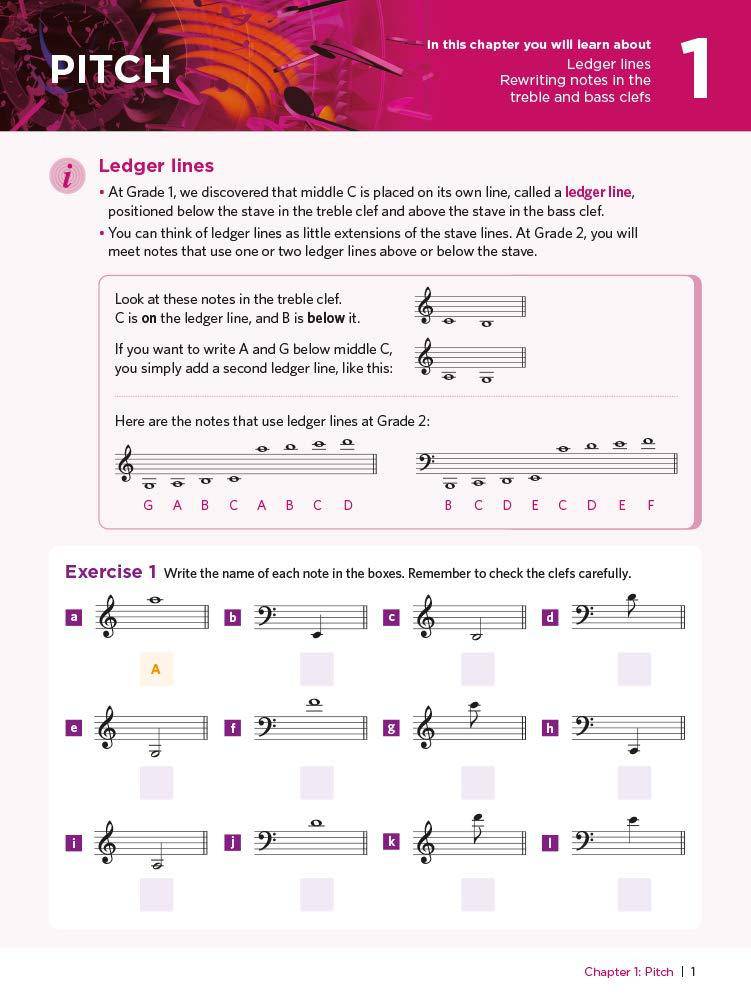 Discovering Music Theory, The ABRSM Grade 2 Theory workbook – Braganzas