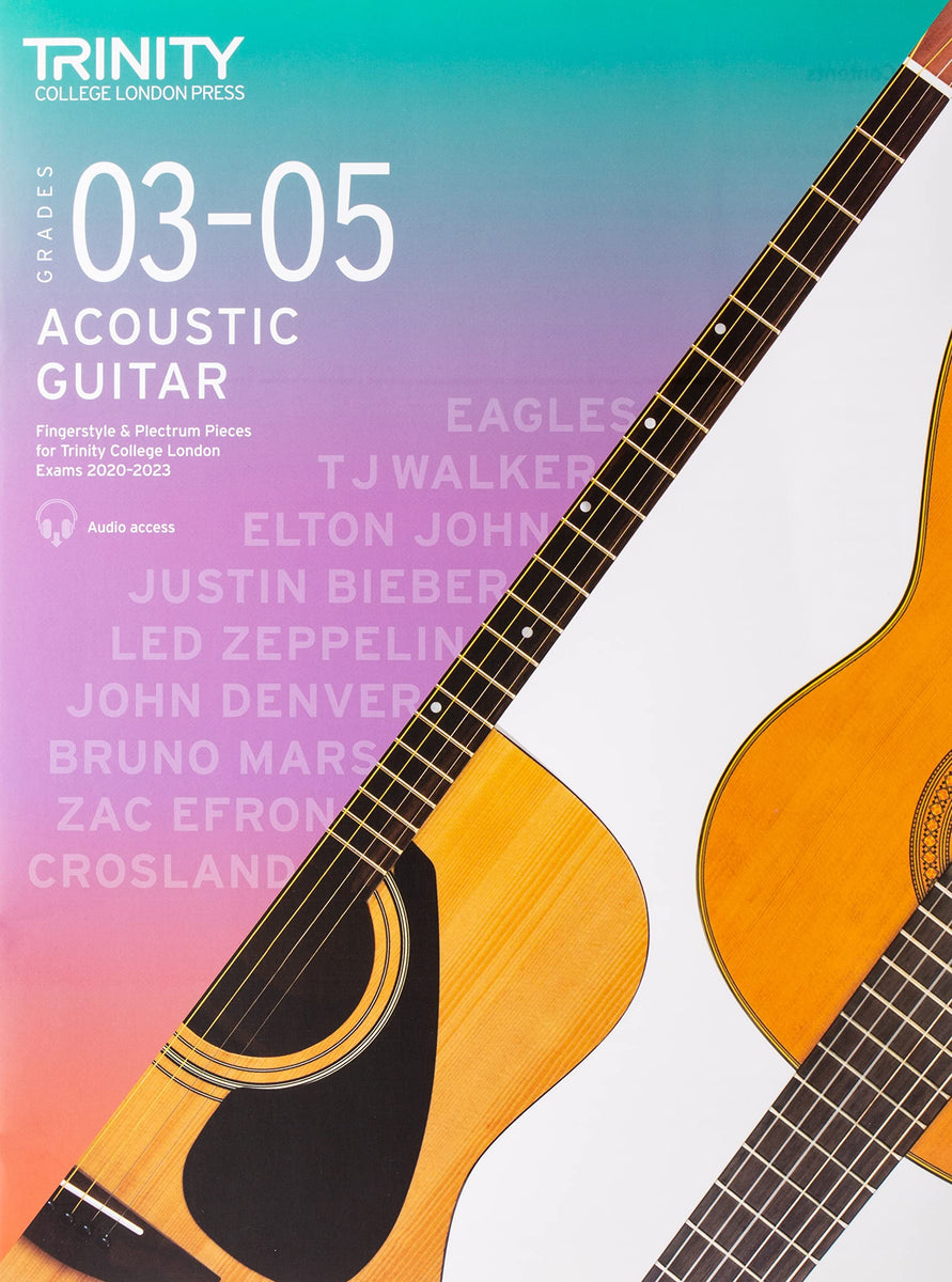 Trinity College Acoustic Guitar, Fingerstyle and Plectrum Pieces 2020 ...
